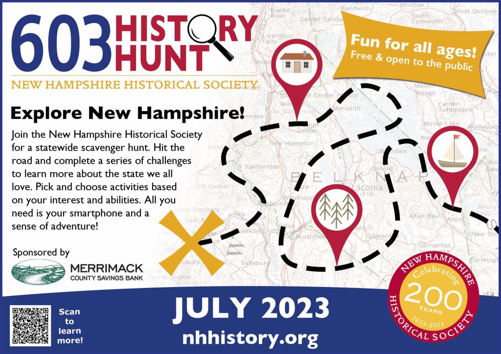 The Merrimack Sponsors New Hampshire Historical Society’s 603 History Hunt