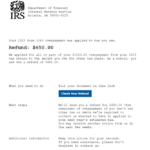 IRS Tax Refund Emails and Text Messages a Scam